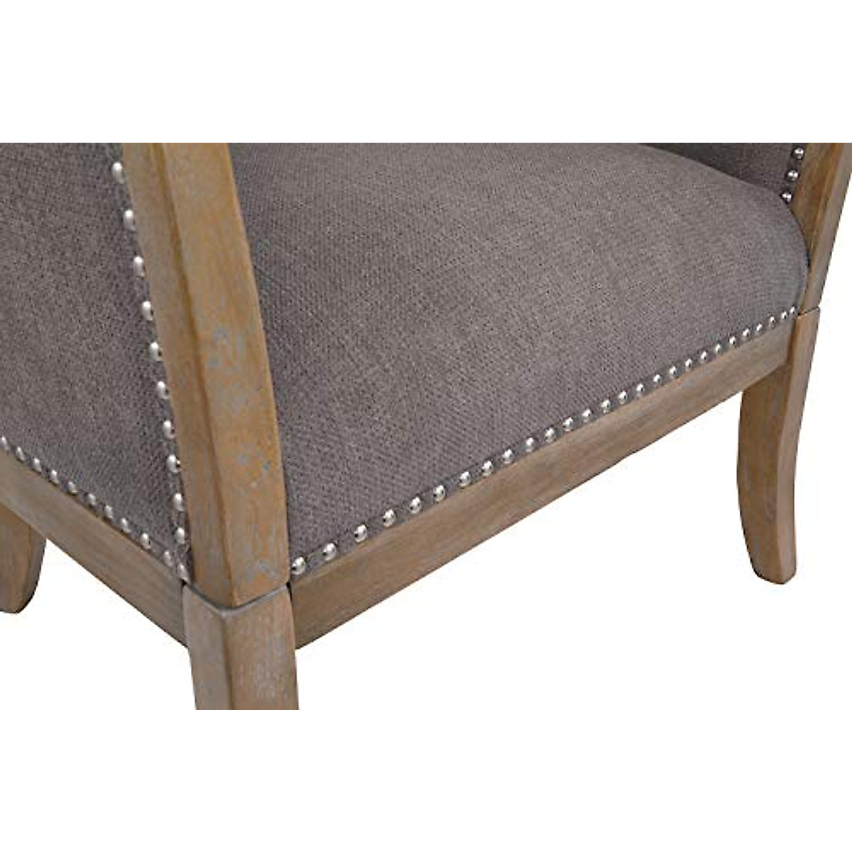 Signature Design by Ashley Engineer Vintage Casual Accent Chair with Nailhead Trim, Brown