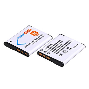 PowerTrust 2-Pack 3.7v NP-BN1 Replacement Battery and LCD USB Charger for Sony NP-BN1 Cyber-shot DSC-QX10 QX100 T99 T110 TF1 TX5 TX7 TX9 TX10 TX20 TX30 TX55 TX66 TX100V TX200V W310 W320 W330 W350 W360