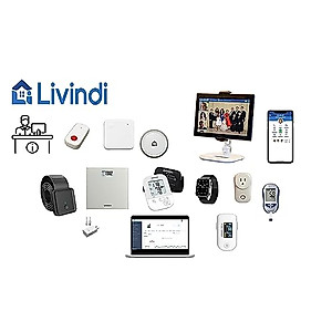 Livindi Studio for Apartments – 10-inch Tablet Senior Monitoring System with Medical Alerts (WiFi/LTE)