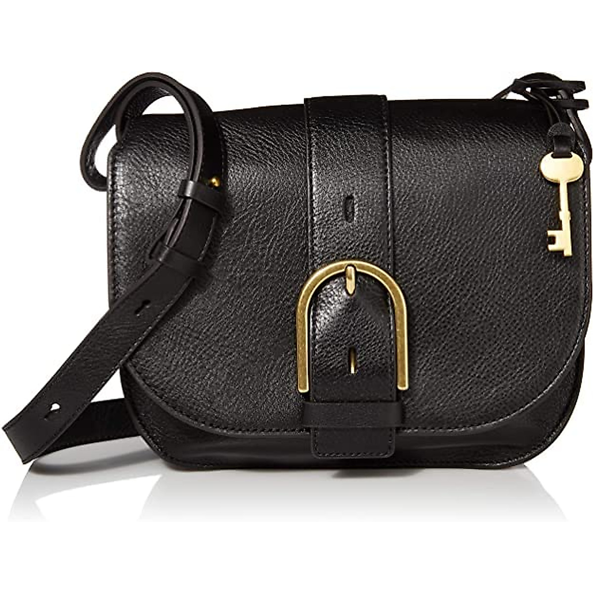 Fossil womens Crossbody, Black, 8.75 L x 3.5 W 7 US