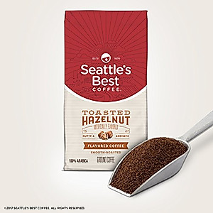 Seattle's Best Coffee Toasted Hazelnut Flavored Medium Roast Ground Coffee, 12 Ounce (Pack of 1)