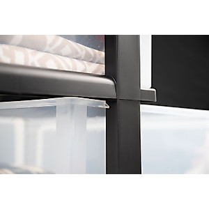 IRIS 110309 110309 6-Drawer Wide Chest, Black