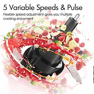 Food Processor 5 Variable Speeds Vegetable & Juicing