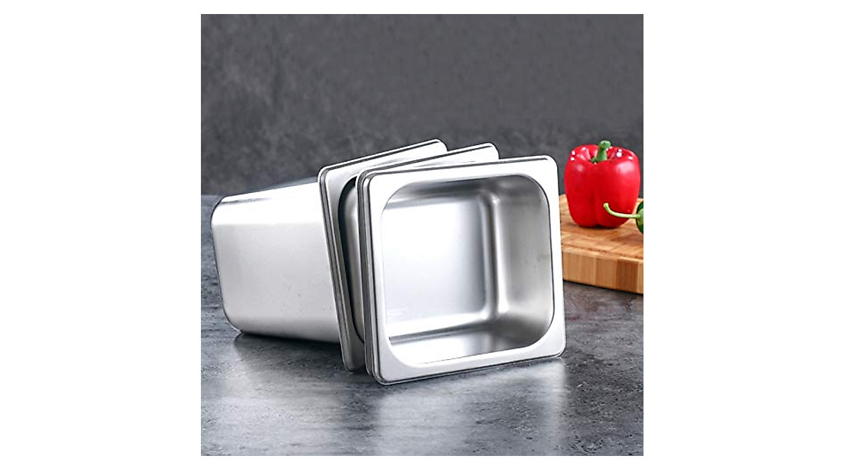 Steam Pan: 2.2L Stainless Steel Buffet Food Container