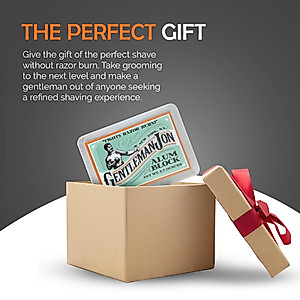 Gentleman Jon 3.7 Ounce Alum Block in Plastic Case | Upgrade Your Shave - Soothing Aftershave Solution for Shaving Razor Burn Relief - Travel Friendly Durable Plastic Case Included