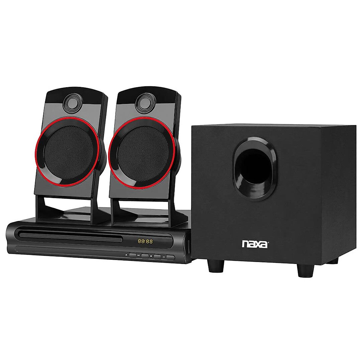 Naxa Electronics ND-863 2.1 Channel Home Theater DVD Speaker System