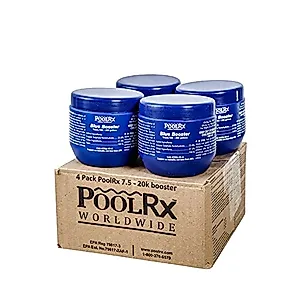 PoolRx Booster Minerals for Pool, 7500 to 20000 gallons,4 Pack