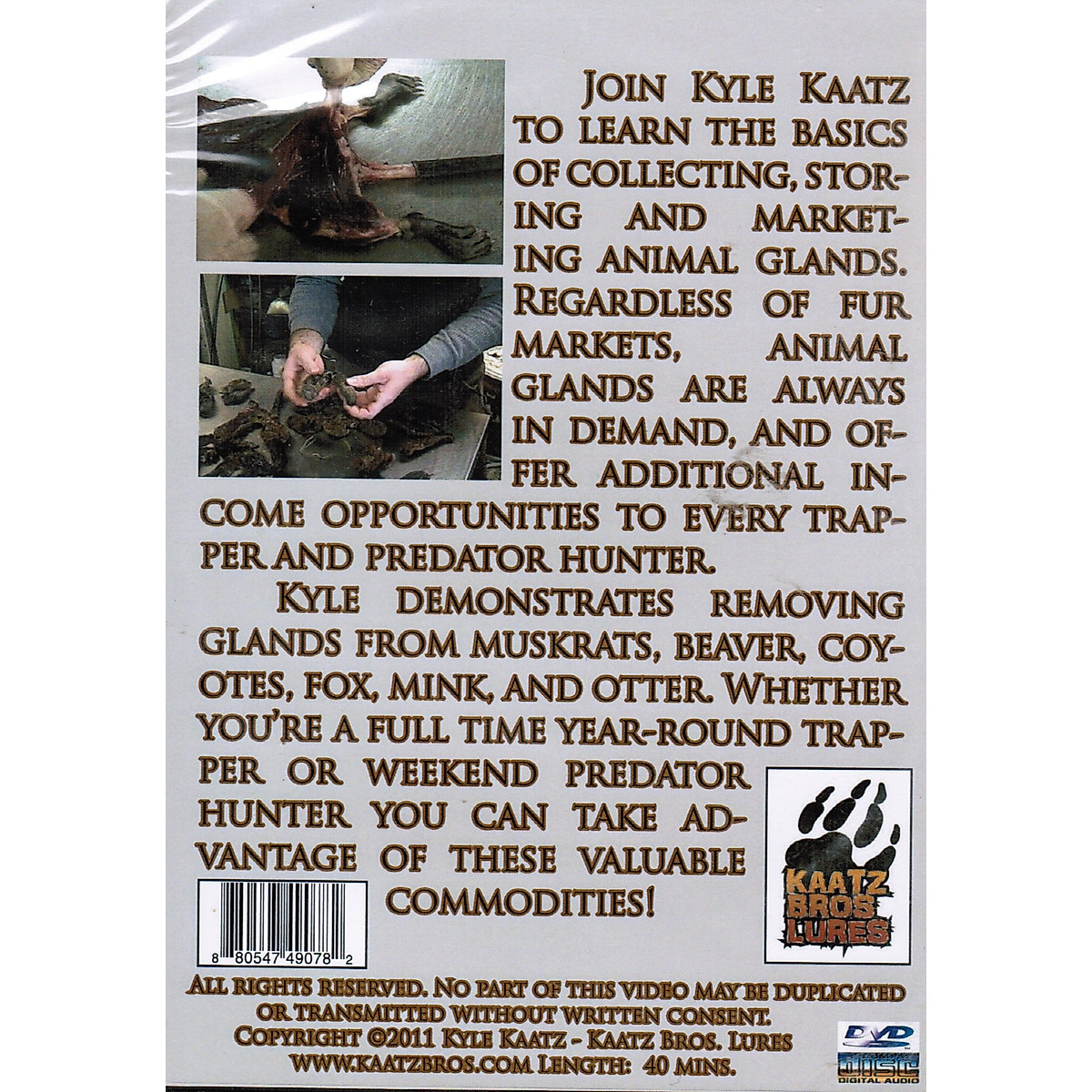 DakotaLine DVD - Kyle Kaatz - Glands: A Trapper's Commodity