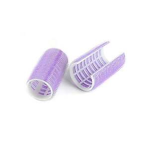 Hair Roller Curlers Bangs Self-Adhesive Hair Curling Styling Women DIY Makeup Tools 2Pcs Purple