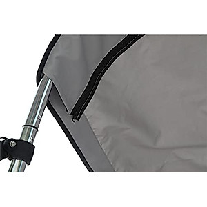 SBU Light Grey Aluminum 3-Bow Bimini Top Compatible for Regal 1900 FASTRAC BR for Model Years 2006-2009