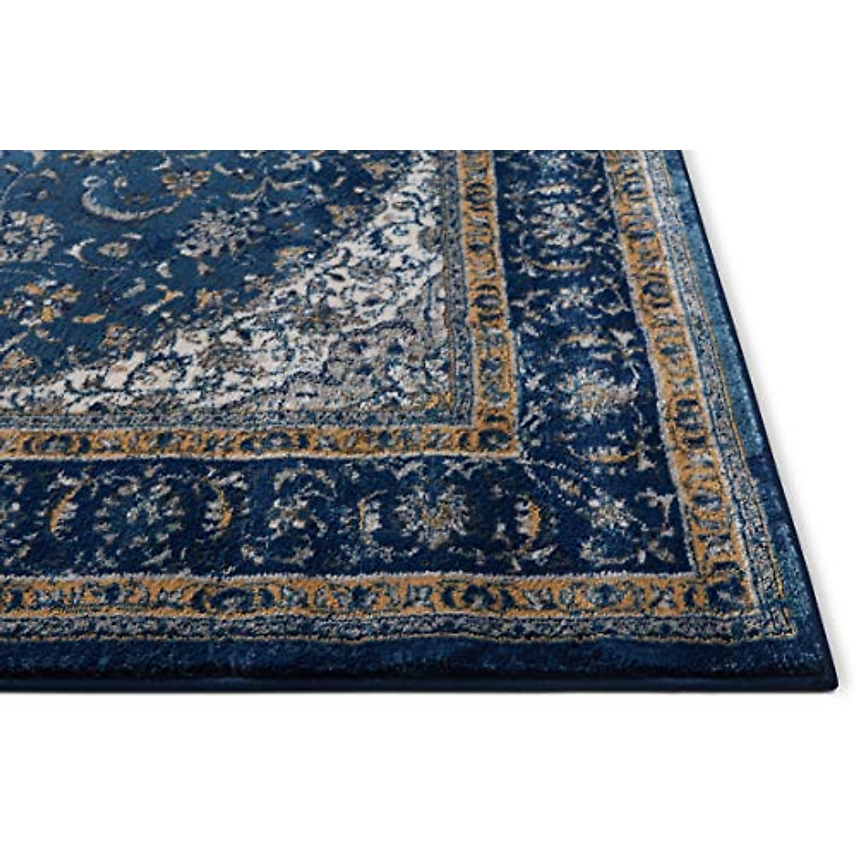 Well Woven Mahal Luxbury Traditional Area Rug, 2'3" x 7'3" Runner, Blue