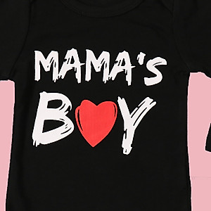 VAIZIQ Baby Boy Valentines Day Outfit Baby Boy Outfit New Round Neck Newborn Valentines Day Outfit Boy My First Valentines Day Baby Boy Outfit