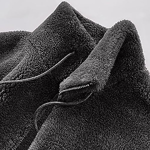 MRGIINRI Womens Fleece Hooded Coats 2023 Plus Size Zipper Winter Warm Long Sleeve Plush Hoodies Jacket Cardigan Sweaters