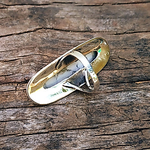 White Howlite Ring, Sterling Silver Ring, Antique Ring, Oval Shape Ring, Boho Style, Turquoise Howlite Ring, Promise Ring, Buffalo Ring, Bridesmaids Gift, Healing Crystal, Gypsy Ring, Vintage Style