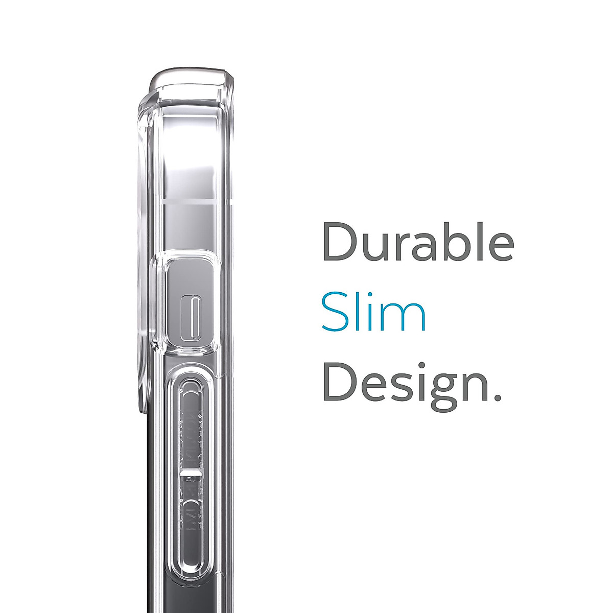 Speck MagSafe Case for iPhone 13 Pro - Drop & Camera Protection, Clear Phone Case, Wireless Charging Compatible - Clear