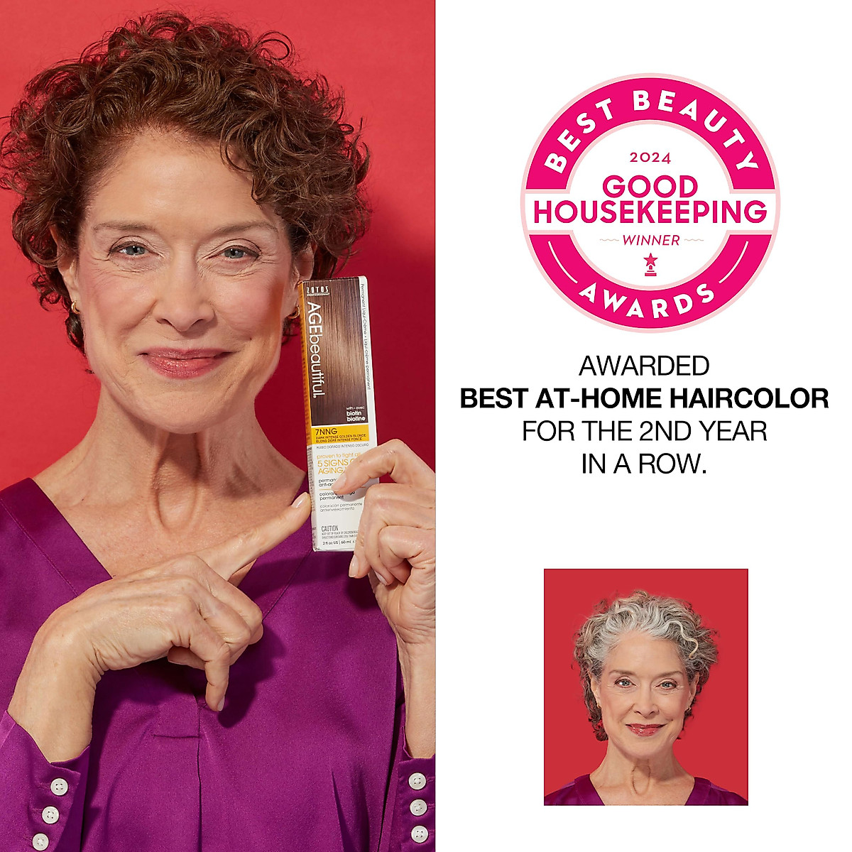 AGE beautiful Permanent Hair Color Dye Liqui Creme | 100% Gray Coverage | Anti-Aging Haircolor | Biotin for Thicker, Fuller Hair | Professional Salon Coloring | HLN High Lift Neutral Blonde