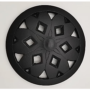 Cast Iron Cauldron with Lid Witchcraft 4.9" Incense Burner Perfect for Incense Smudge Sage Holder Altar Ritual Burning Holder (Black)