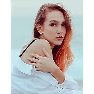 Lancharmed Sterling Silver Pearl Stud Earrings for Women AAA White Pearl Studs Hypoallergenic Pearls Studs Set(6/7/9 mm)