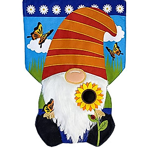 Briarwood Lane Home Sweet Home Gnome Spring Burlap Garden Flag 12.5" x 18"