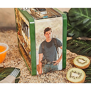 LOST Cast Metal Tin Lunch Box Tote | 8 x 7 x 4 Inches