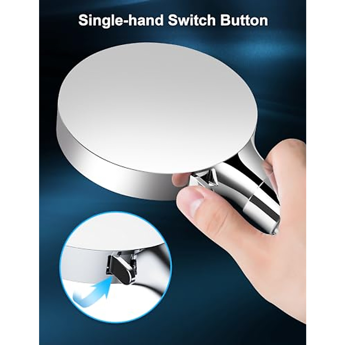 ODMJ Filtered Shower Head, High Pressure Shower Head with 6 Settings, Handheld Shower Head with 59" Hose and Bracket, Shower Head Filter for Hard Water, Water Saving Spray Soft Spa Shower Head