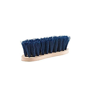 Horze Wood Back Hard Brush - 2in - Peacoat Dark Blue - One Size