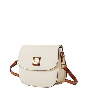 Dooney & Bourke Handbag, Pebble Grain Saddle Bag Crossbody - White