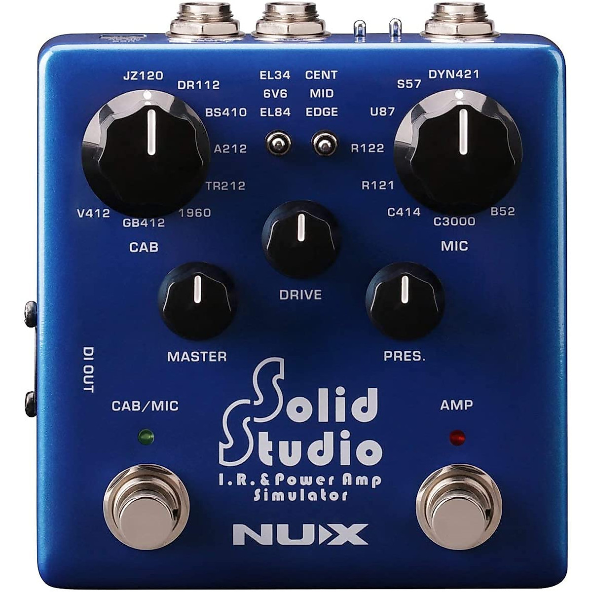 NUX Solid Studio IR Loader and Power Amp Simulator Pedal Bundle with Silver Snark Tuner and Dunlop Pick Pack