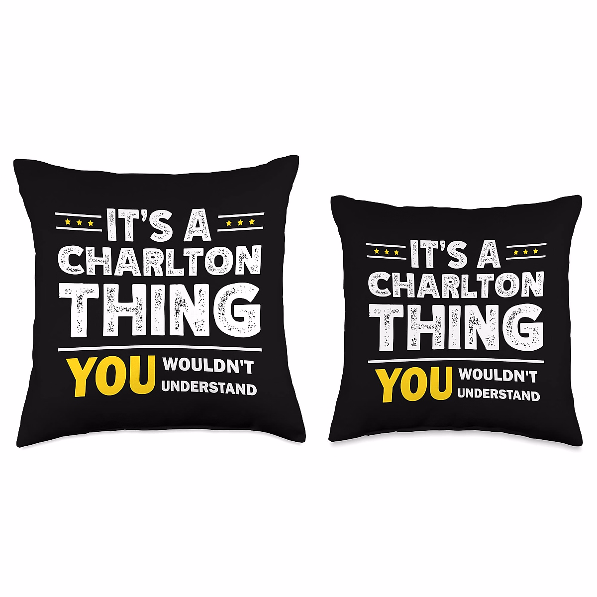 Custom Charlton Family Name Designz It's A Charlton Thing You Wouldn't Understand Family Name Throw Pillow, 16x16, Multicolor