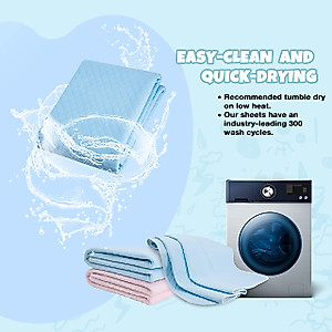 [Upgrade] CLOVERCAT 2 Pack Large Size 35x27” Bed Pads Washable Waterproof Mattress Protector, Reusable Incontinence Pee Pads for Bed Wetting Toddlers, Adults, Elderly, Women or Kids, Children