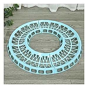 WishLotus Hamster Track 4Pcs, Hamster Jogging Exercise Ball Track Detachable DIY Hamster Running Track Doing More Activities Plastic Hamster Ball Track for 12cm, 14cm, 16cm, 18cm Running Balls (Blue)