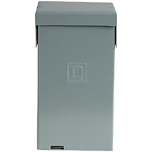 Square D - HOME250SPA Homeline Spa Panel, Load Center With 50-Amp Enclosed Main Breaker, 2-Pole, Ground Fault Interrupt,Grey