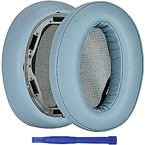 WH-H910N Ear Pads, Replacement Protein Leather Earpads Memory Foam Ear Cushions Repair Parts for Sony WH-H910N WH H910N Headphones - Blue