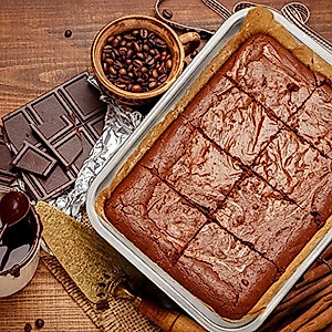 Lasagna Pan, Rectangular Cake Pan Roaster Pasta Baking Cookie Sheet Pan Stainless Steel, Heavy Duty & Durable