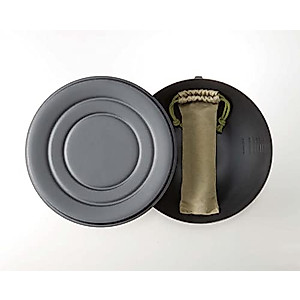 Skater IRCN1-A Outdoor Use, Removable Handle, Wok, 9.1 inches (23 cm), Lid with Storage Bag, No Seasoning Required, No Empty Boning, Camping Frying Pan, From Kanji