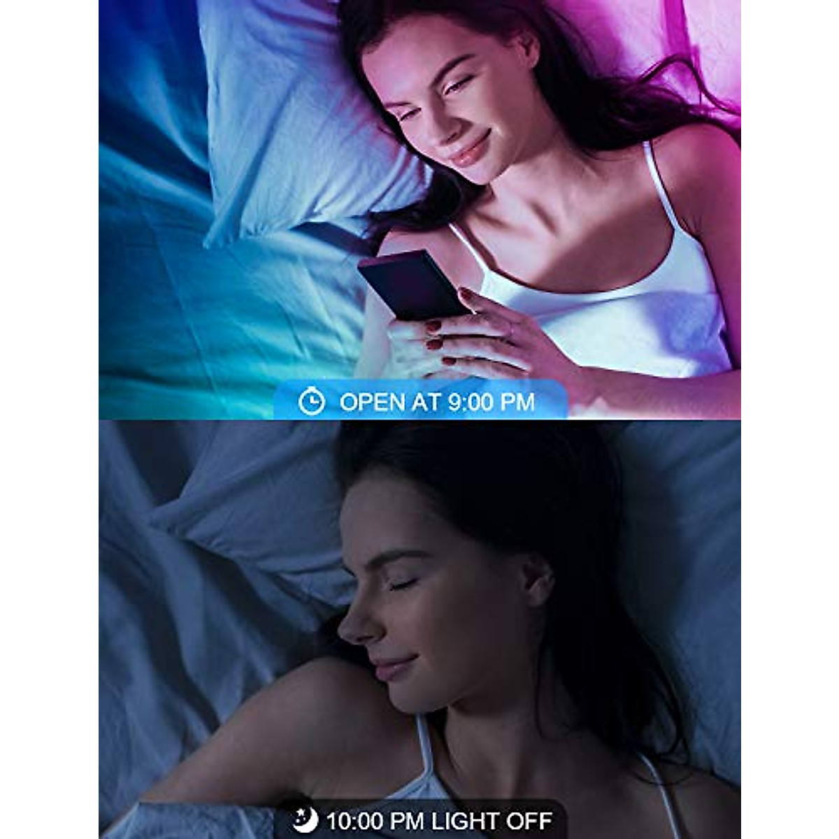 Nexillumi 100 ft LED Lights for Bedroom with Remote Color Changing LED Strip Lights