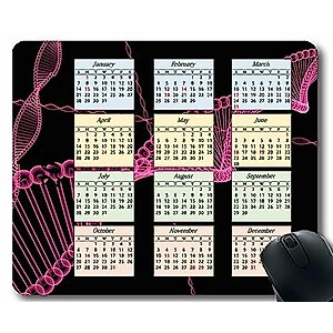 YENDOSTEEN 2024 Calendar Office Mouse pad with Holidays,Cliffs Sea Shore Surf Mouse Pad for Home Office Working Type-0620-934