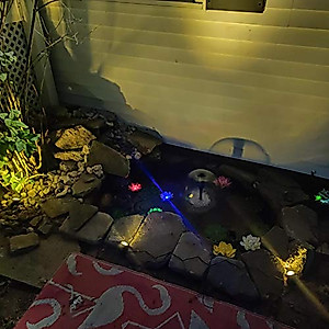 superdream Floating Solar Lily Pads Lights for Pond Decor