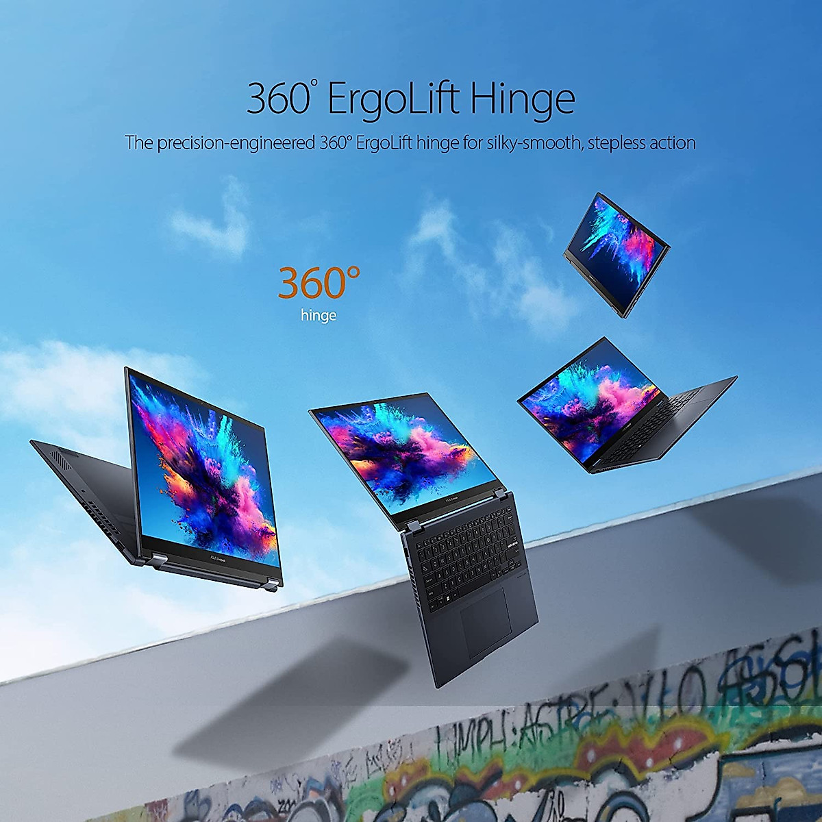 ASUS Vivobook S 14 Flip Foldable Business Laptop 2023 Newest, 14 Inch FHD+ Touchscreen, AMD Ryzen 5 5600H Up to 4.2GHz, 16GB RAM 1TB SSD, Numberpad, Fingerprint, Win11, Blue +GM Accessories