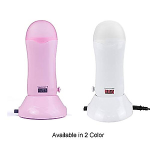 Portable Wax Warmer for Hair Removal, IeBilif Electric Depilatory Roll On Brazilian Wax Heater with LCD Temperature Display, Home Waxing Hair Removal Machine for Travel & At-home Waxing & SPA(Pink)