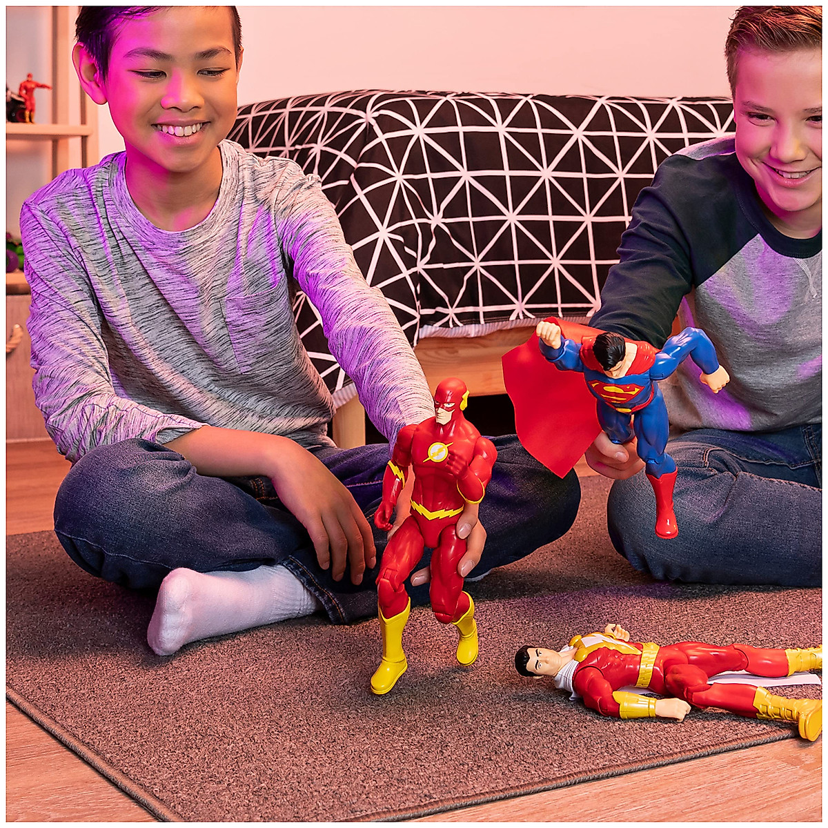 DC Comics The Flash Collectible Action Figure, 12 Inches Tall, 11 Articulation Points, Red Suit, Action Poses, Children's Toy