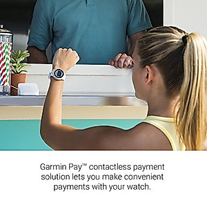 Garmin 010-01769-09 vívoactive 3, GPS Smartwatch with Contactless Payments and Built-in Sports Apps, 1.2", White/Rose Gold (Renewed)