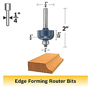 Bosch 85205M 1/4 In. x 9/16 In. Carbide Tipped Cove Bit