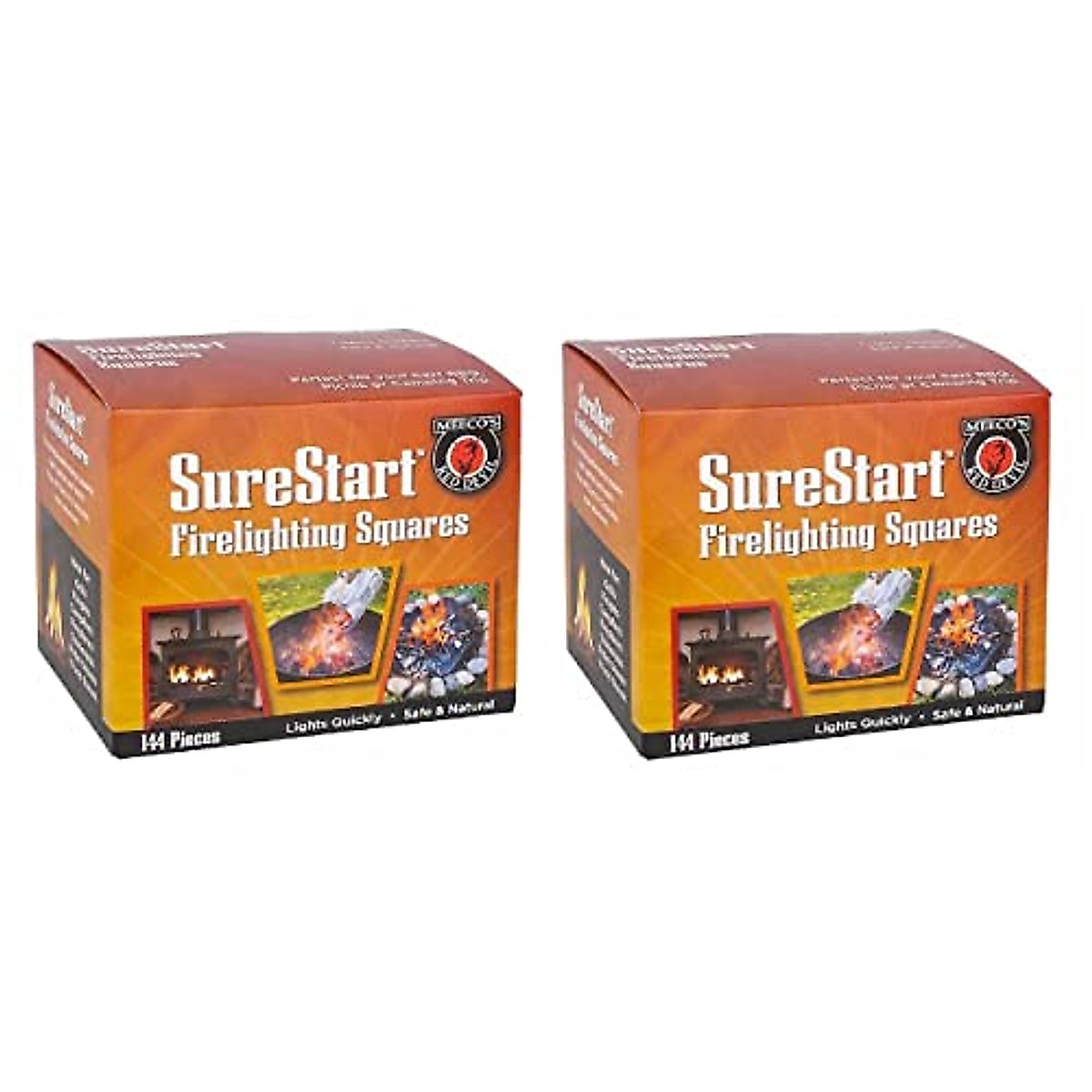 MEECO'S RED DEVIL SureStart Fire Starter Squares (2)