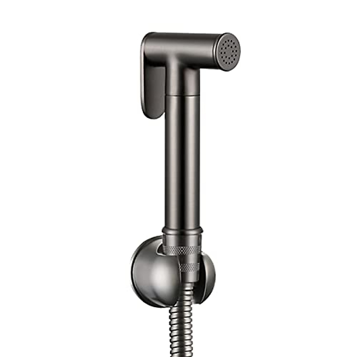 Yalych Cloth Diaper Sprayer for Sink Bidet Handheld Water Sprayer Hand Shower for Toilet Set Cold Water with Hose Brass No Drilling Grey Bidet Shower Sprayer Bathroom Accessories