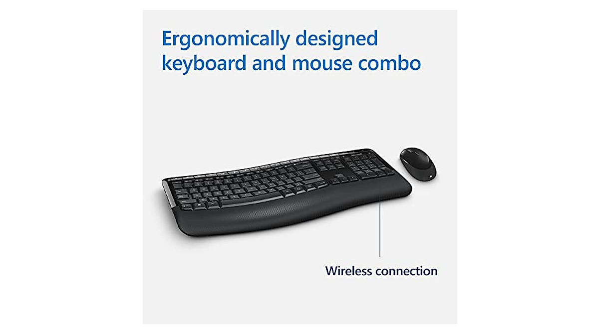 Microsoft Wireless Comfort Desktop 5050 - Ergonomic Keyboard & Mouse