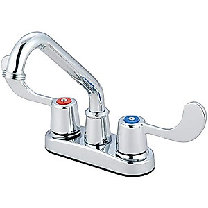 Olympia Two Handle Utility Laundry Faucet, Chrome Finish, B-8190