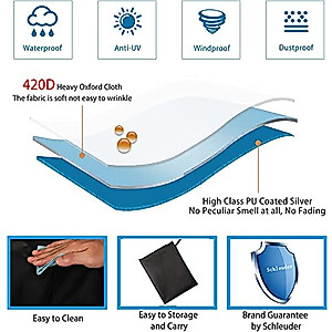 Porch Swing Cover, Hanging Porch Swing Cover Waterproof, Outdoor Hanging Swing Cover, Cover for Porch Hanging Swing - Black (73 * 30 * 28/20inch)