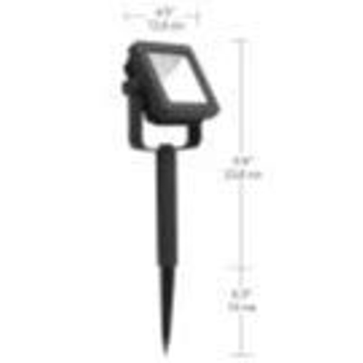 Low Voltage Black Outdoor Integrated LED Landscape Flood Light (4-Pack)