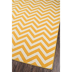 Momeni Rugs Baja Collection Area Rug, 7'10" x 10'10", Yellow